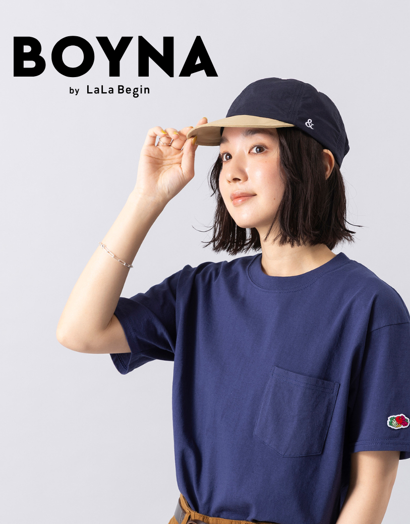 いつものスタイルに、さりげなくアクセントを。機能性もデザインも妥協しない、大人のキャップ。 | BOYNA by LaLa begin（ボイナ バイ ララビギン）