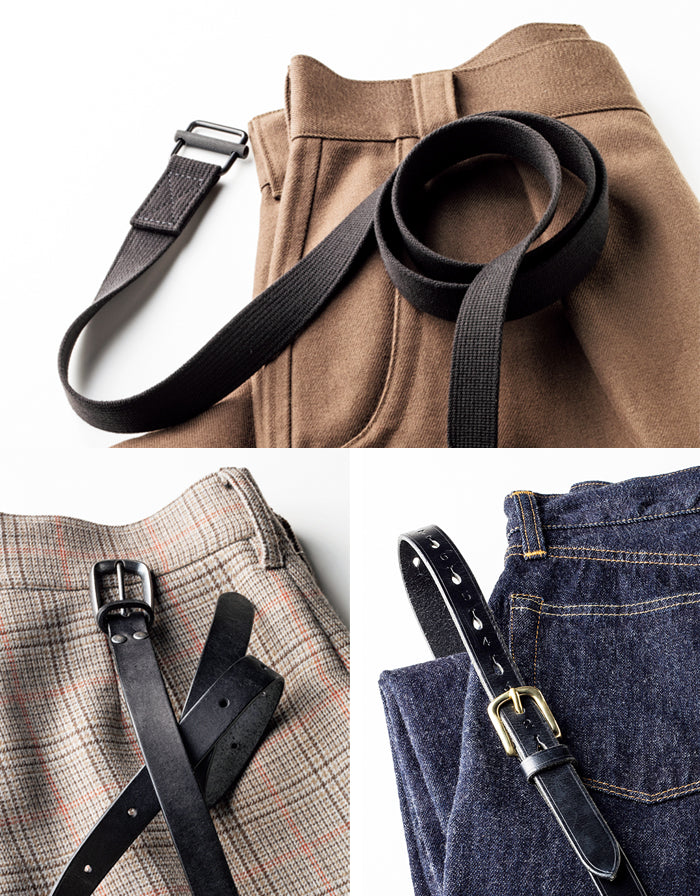 【BASIC RULES】ベルトは細・黒・簡素を、まずひとつ | Begin Market（ビギンマーケット）