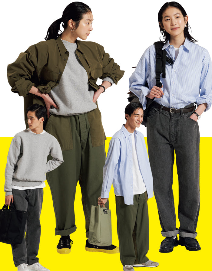 【BASIC RULES】ベーシックな服なら男女の別なく着回せる | Begin Market（ビギンマーケット）