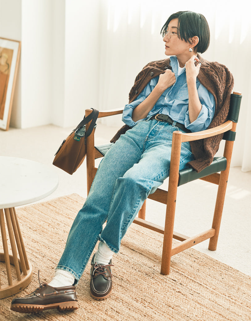 【BASIC RULES】デニムにはニットを合わせて素材感にメリハリを | Begin Market（ビギンマーケット）