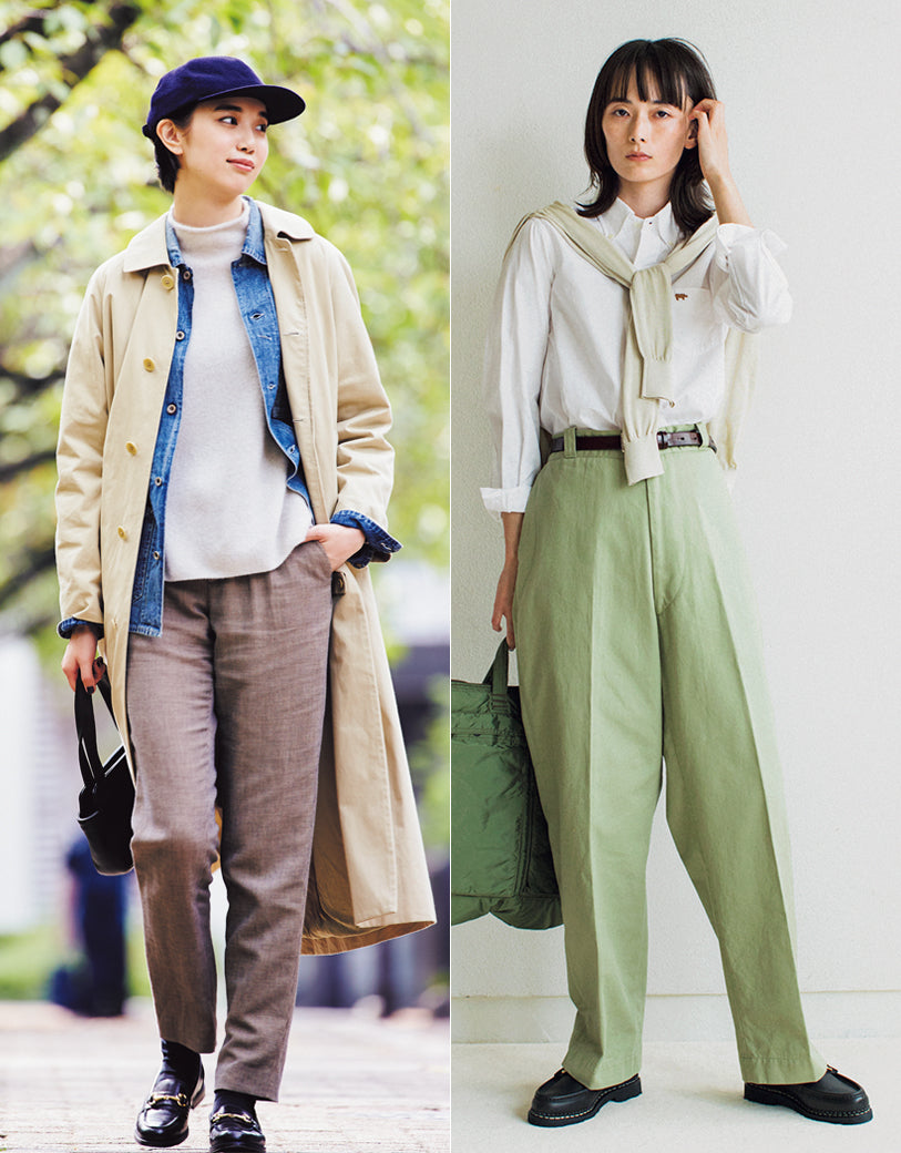 【BASIC RULES】休日のスラックス×革靴にはカジュアル要素をプラスする | Begin Market（ビギンマーケット）