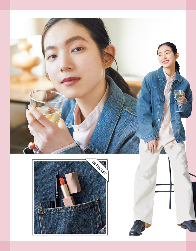 【BASIC RULES】デニム×白パンには、ほんの少しでも映える青みピンクの出番 | Begin Market（ビギンマーケット）