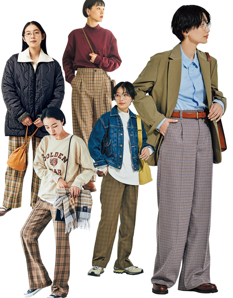 【BASIC RULES】チェックパンツは靴で「色を拾う」か「モノトーンを合わせる」。 | Begin Market（ビギンマーケット）